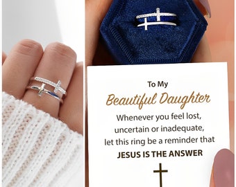 Cross Ring for Daughter - Etsy