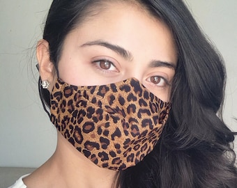 Leopard Face Mask | Etsy