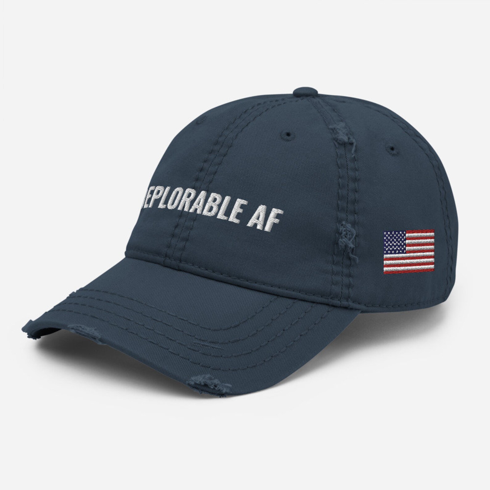 Deplorable Embroidered Distressed Dad Hat Trump Hat Trump - Etsy