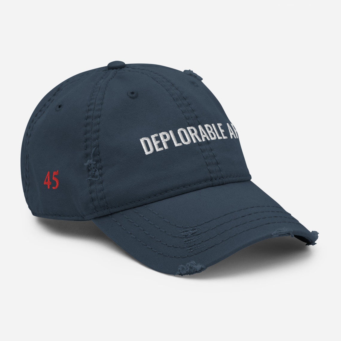 Deplorable Embroidered Distressed Dad Hat | Trump Hat | Trump 2020 Hat ...