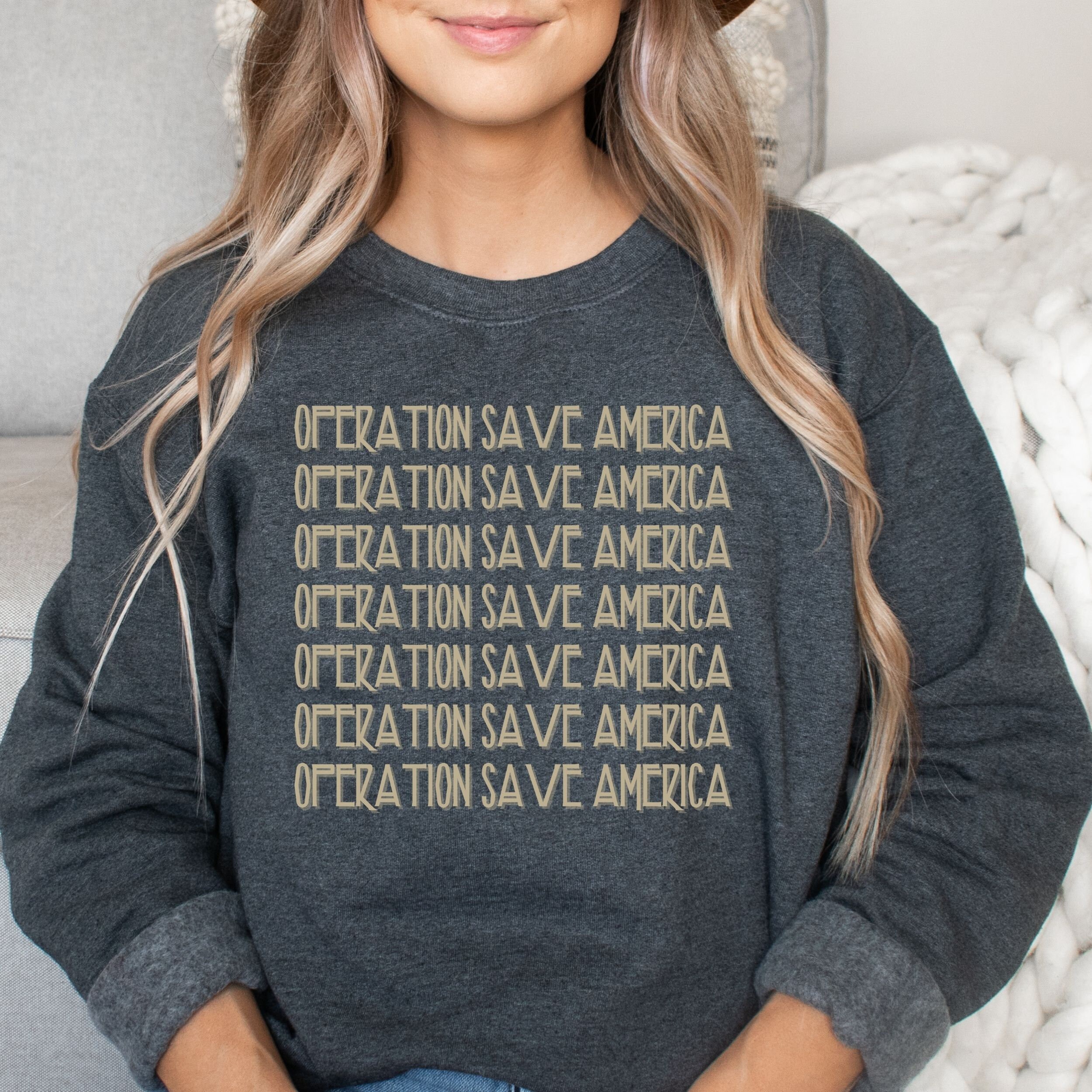 Operation Save America Donald Trump Sweater Patriot - Etsy