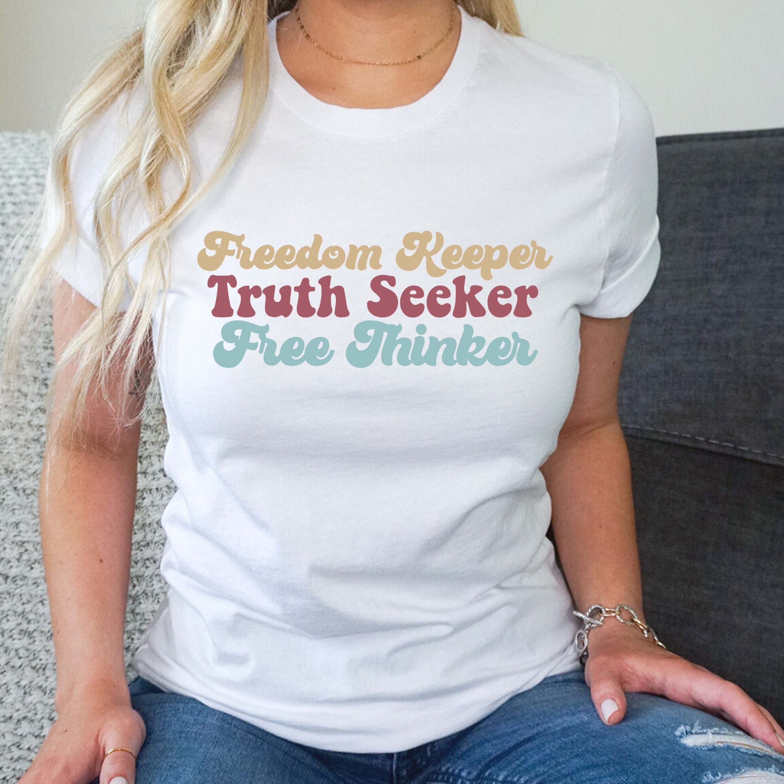 Freedom Keeper Truth Seeker Free Thinker Shirt Freedom - Etsy