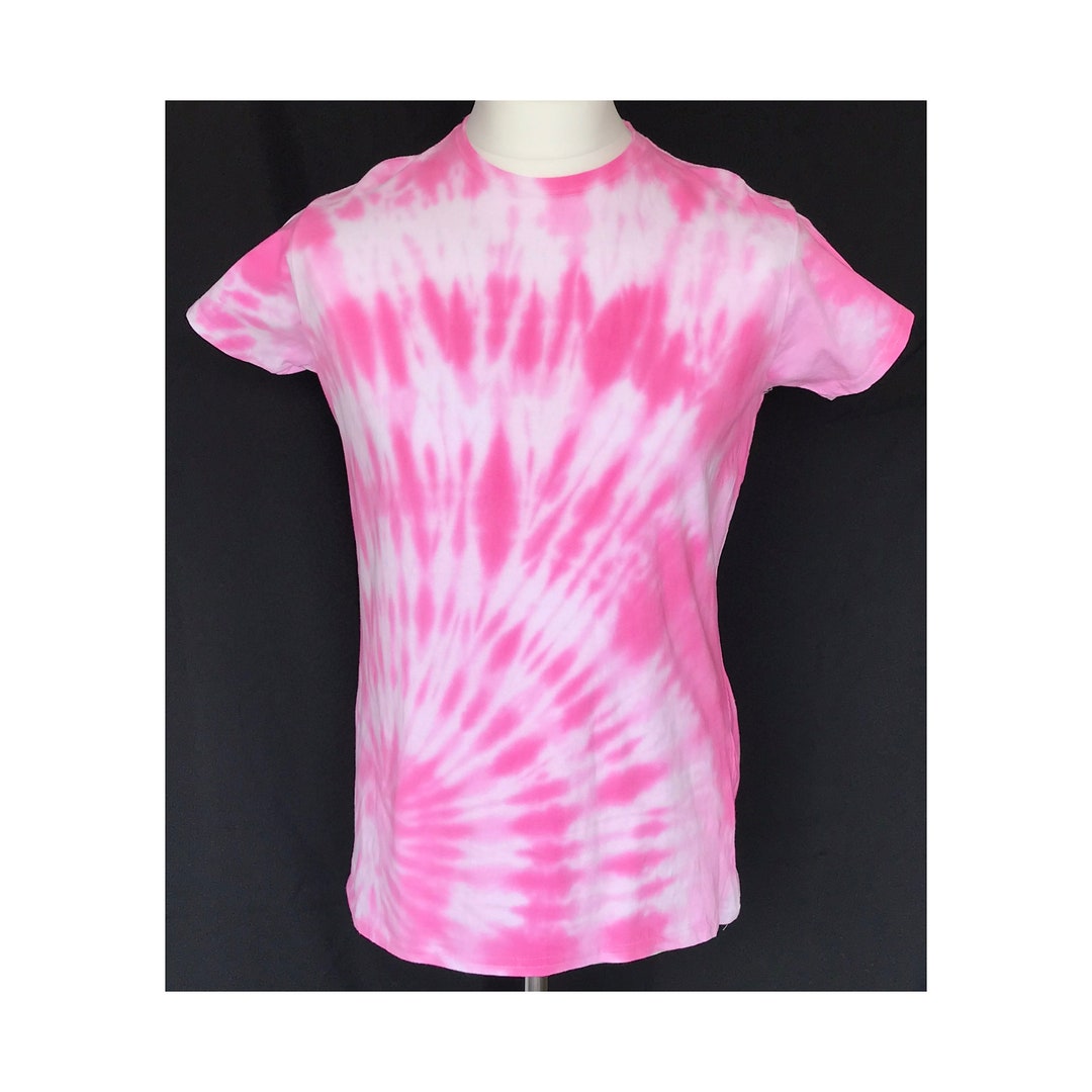 Neon Pink Swirl Tie Dye T-shirt - Etsy