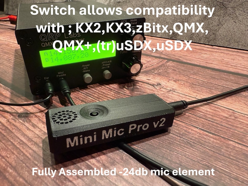 Kx2/kx3/zbitx/qmx/qmx+/usdx/(tr)usdx/pebble HF Mini Mic Pro (assembled ...