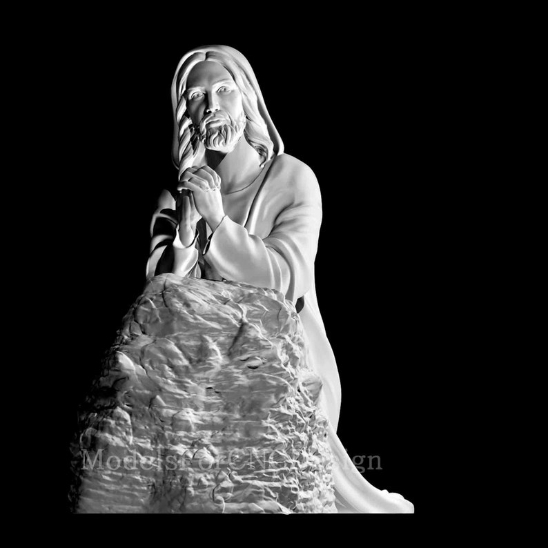 Jesus STL File 3D Printing CNC Metal FILE Digital | Etsy