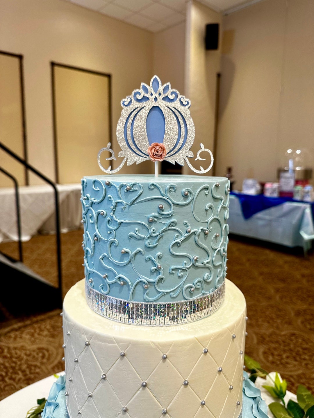 Princess Carriage Cake Topper | Birthday Cake Topper | Celebration ...