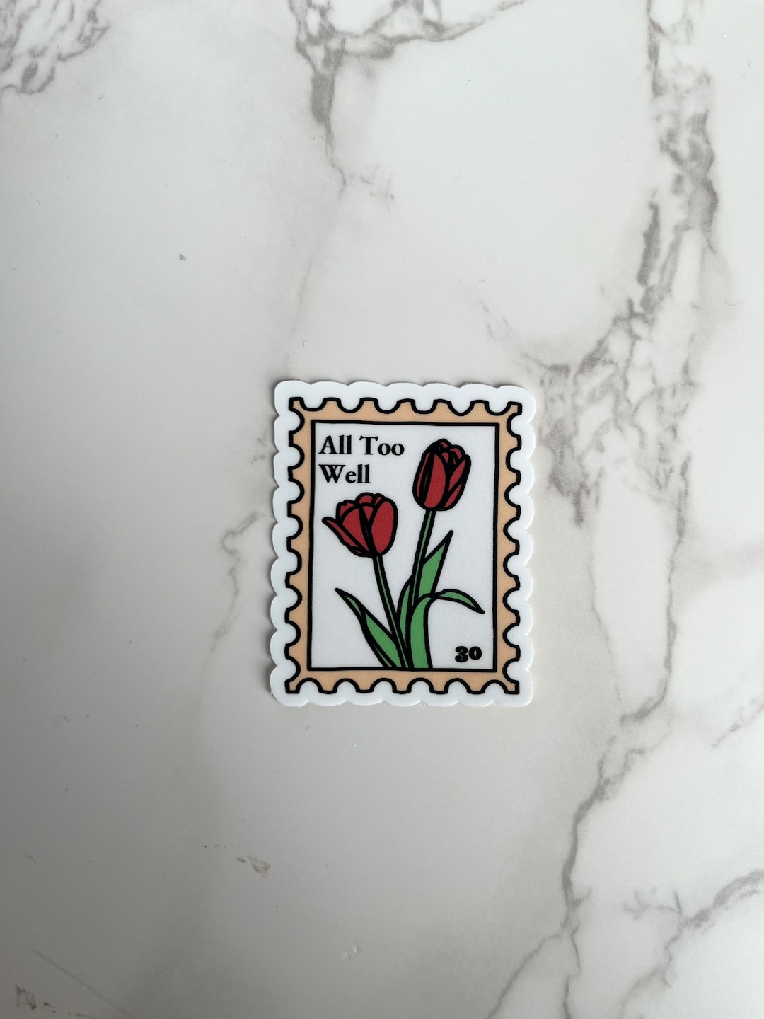 All Too Well Waterproof Sticker | Stamp Sticker | All Too Well Rose ...