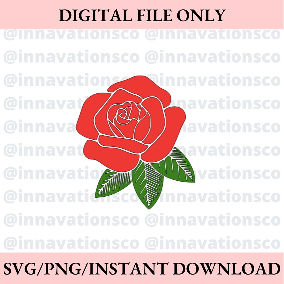 Rustic Rose SVG File | Rustic Rose PNG | Digital Cut File | Instant ...