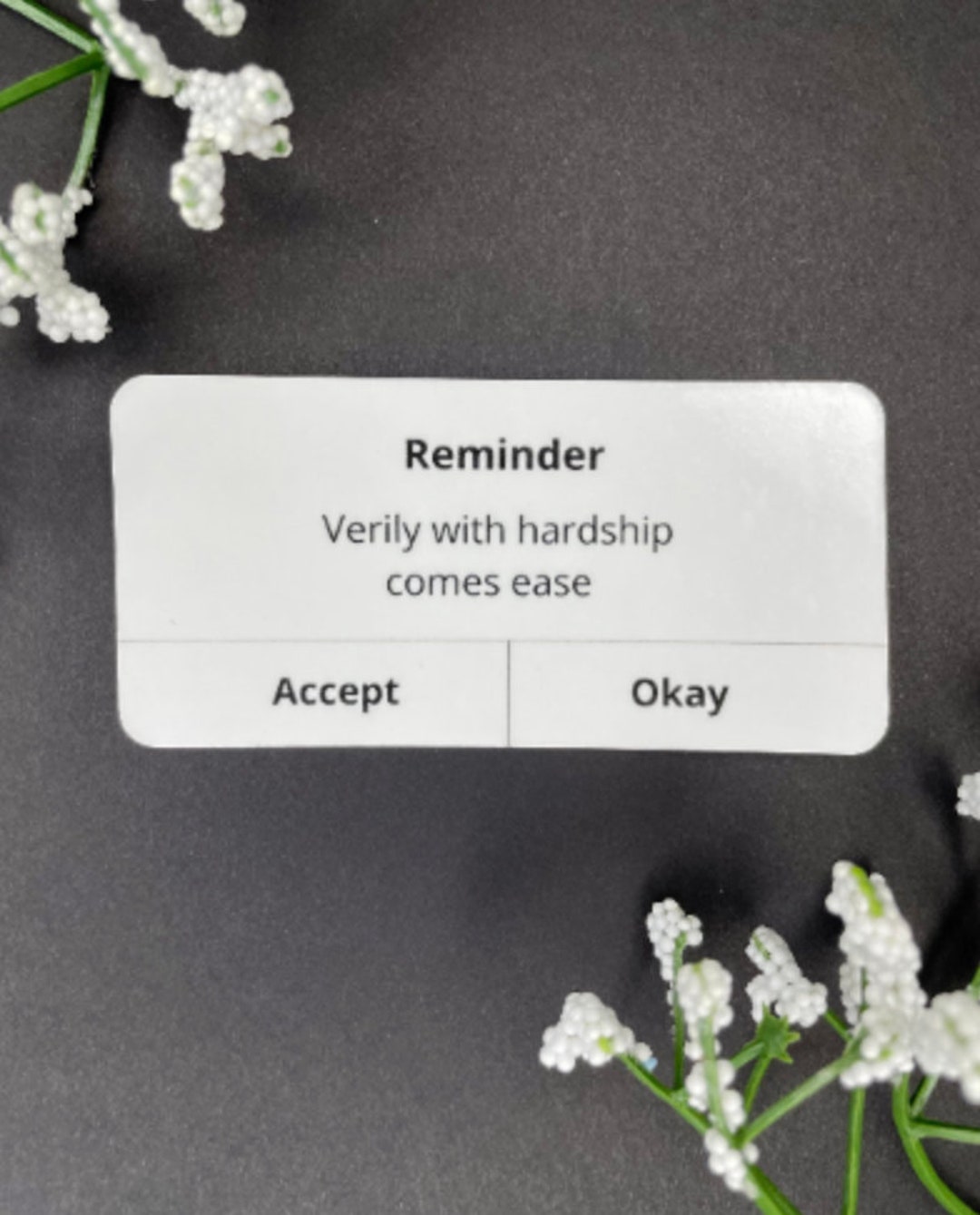 Reminder Verily With Hardship Comes Ease Laptop Sticker | Islamic ...