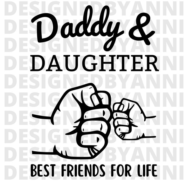 Dad Daughter Svg File Daddy And Daughter Png Pdf Digital Cut Etsy Uk