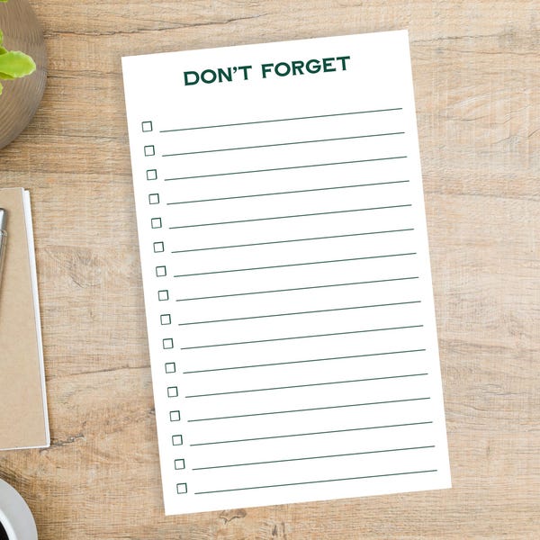 To Do List Notepad - Etsy