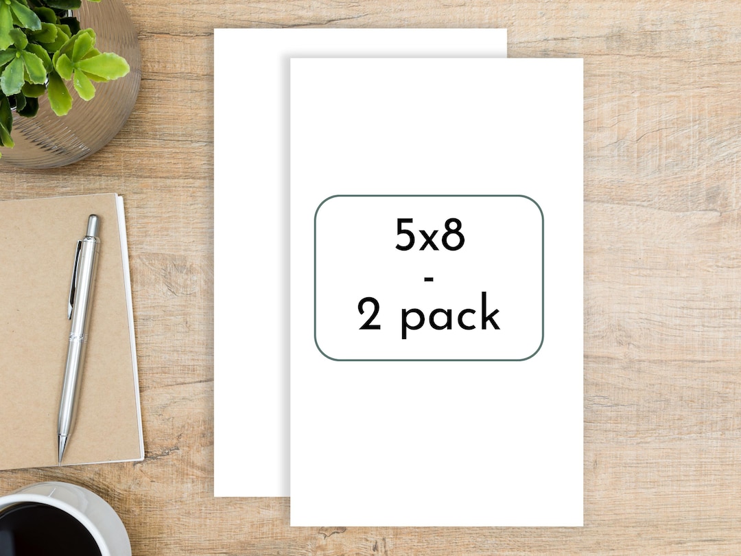 5x8 Blank Notepad (2 Pack) | Office Supplies | Work From Home Supplies ...