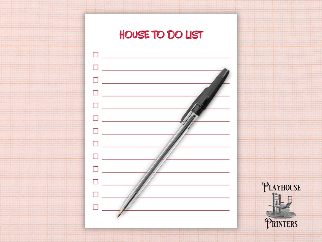 Personalized To-do List Notepad: Custom Checklist, Small to Large Sizes ...