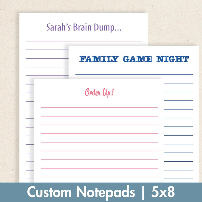 Personalized Notepads - Etsy