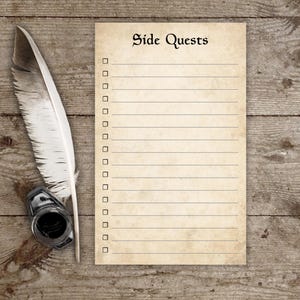 Side Quests Stationary - Etsy