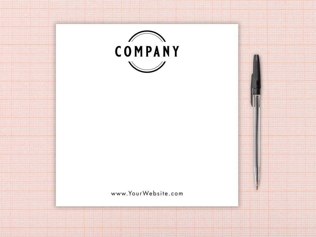 Custom Business Logo Notepad: Branded Office Stationery | Bulk Orders ...