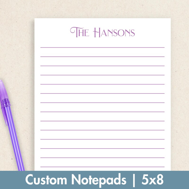 Personalized Notepads - Etsy