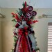 Large Animal Print Tree Topper, Elegant Topper, Christmas Tree Decor ...