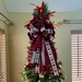 Farmhouse Tree Topper, Christmas Tree Topper, Christmas Tree Decor, Red ...