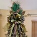 Large Animal Print Tree Topper, Elegant Topper, Christmas Tree Decor ...