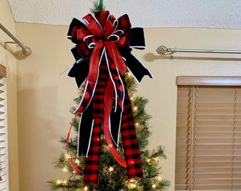 Large Truck Tree Topper, Farmhouse Topper, Christmas Tree Decor, Red ...