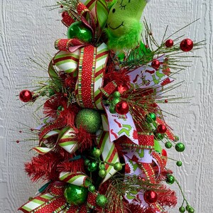 Grinch Inspired Christmas Tree, Lighted Christmas Tree, Grinch Décor ...