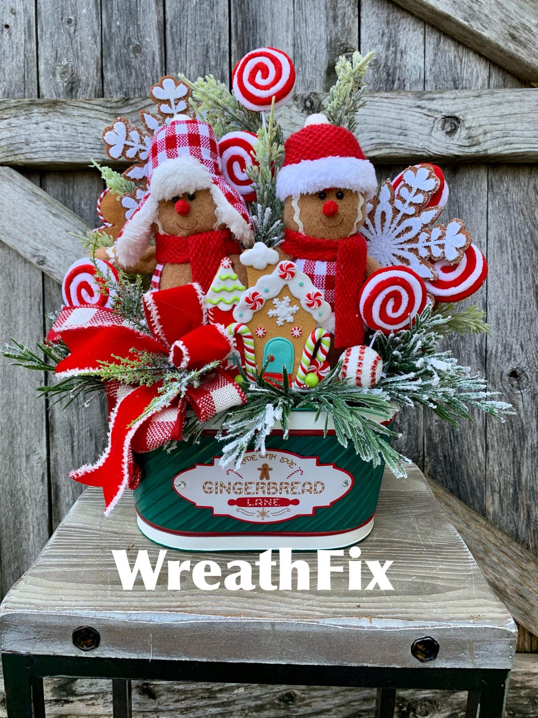 Gingerbread Centerpiece, Gingerbread Arrangement, Table Décor ...