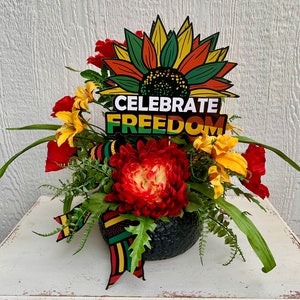 Juneteenth Arrangement, Black History Arrangement, Floral Arrangement ...