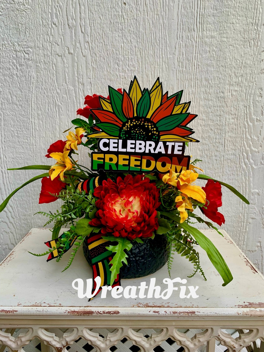 Juneteenth Arrangement, Black History Arrangement, Floral Arrangement ...