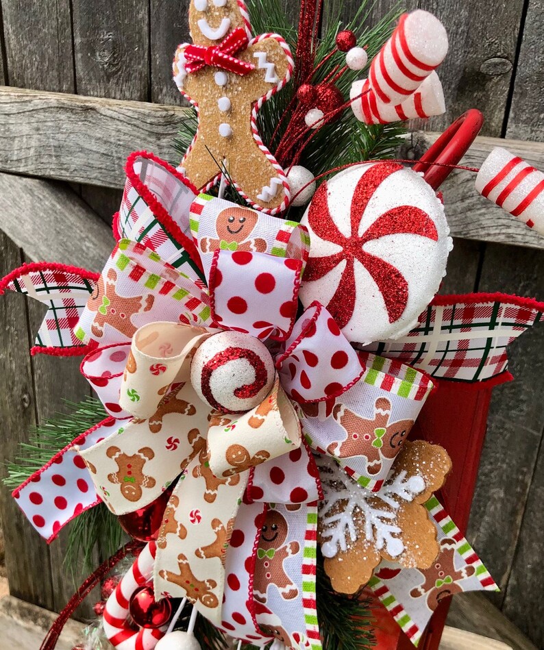 Gingerbread Lantern Swag Wreath Attachment Candy Swag - Etsy