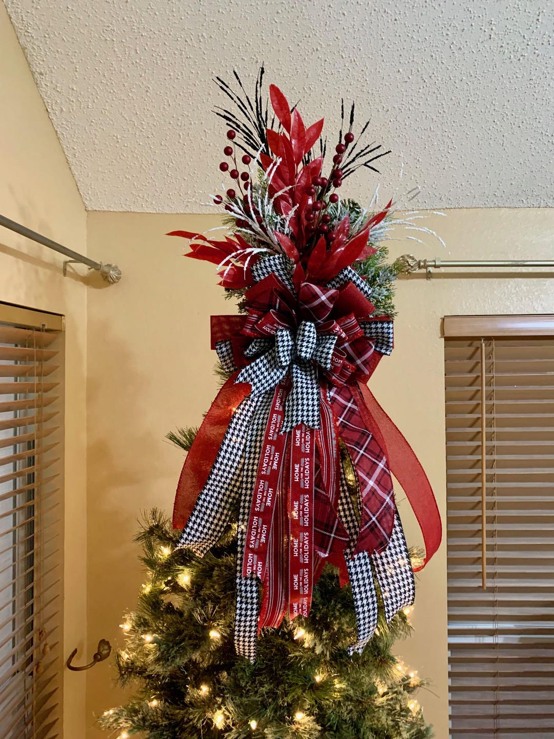 Special Order, Alabama Tree Topper, Farmhouse Tree Topper, Christmas ...