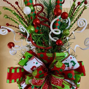 Large Elf Tree Topper, Grinch Inspired Tree Topper, Christmas Tree ...