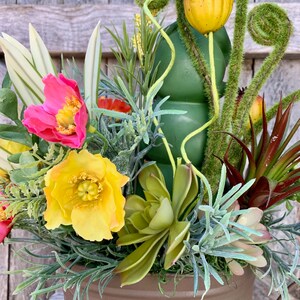 Frog Arrangement, Spring Summer Centerpiece, Gift, Succulents, Summer ...