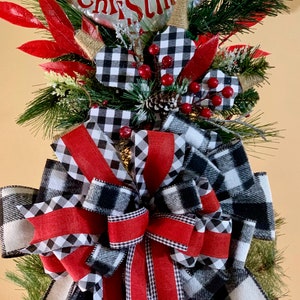 Farmhouse Tree Topper, Christmas Tree Topper, Christmas Tree Decor ...