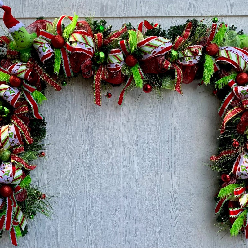 Grinch Garland - Etsy