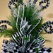Black and White Tree Topper, Tiger Print Topper, Christmas Tree Decor ...
