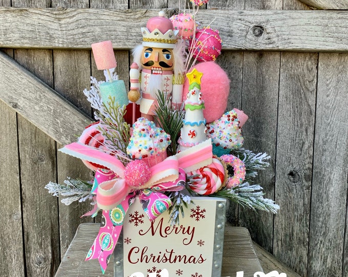 Nutcracker Centerpiece, Cupcakes and Candy, Christmas Table Decor ...