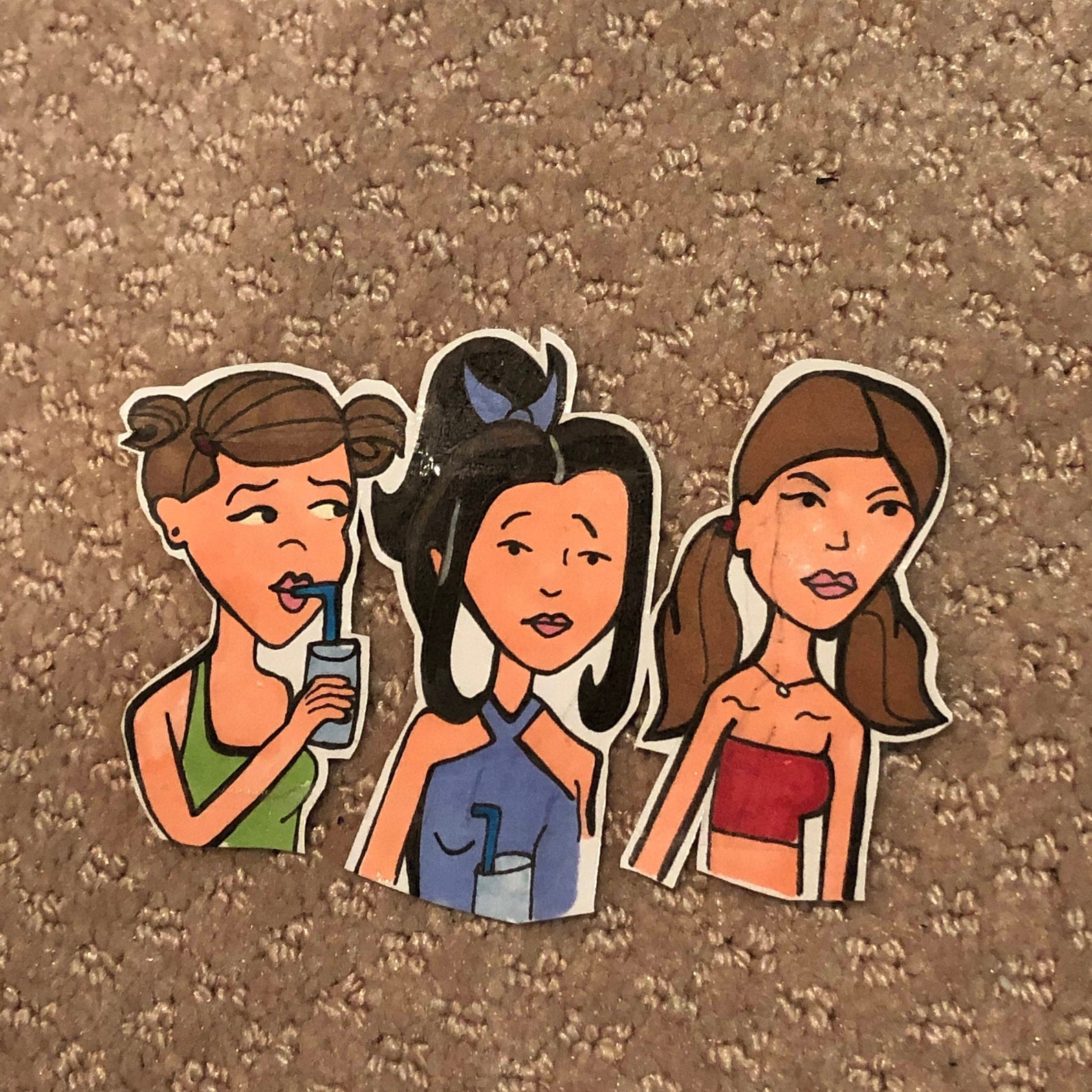 Daria: Stacey Tiffany and Sandi Sticker - Etsy