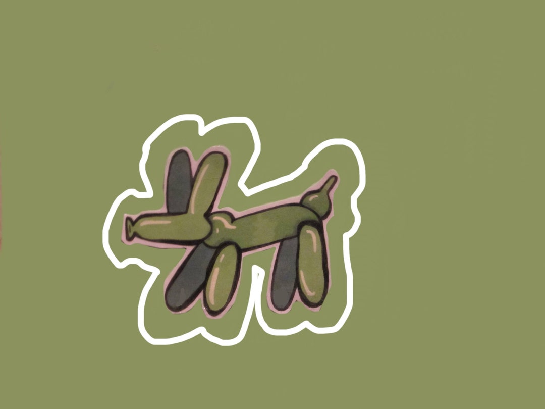 Balloon Animal Sticker - Etsy