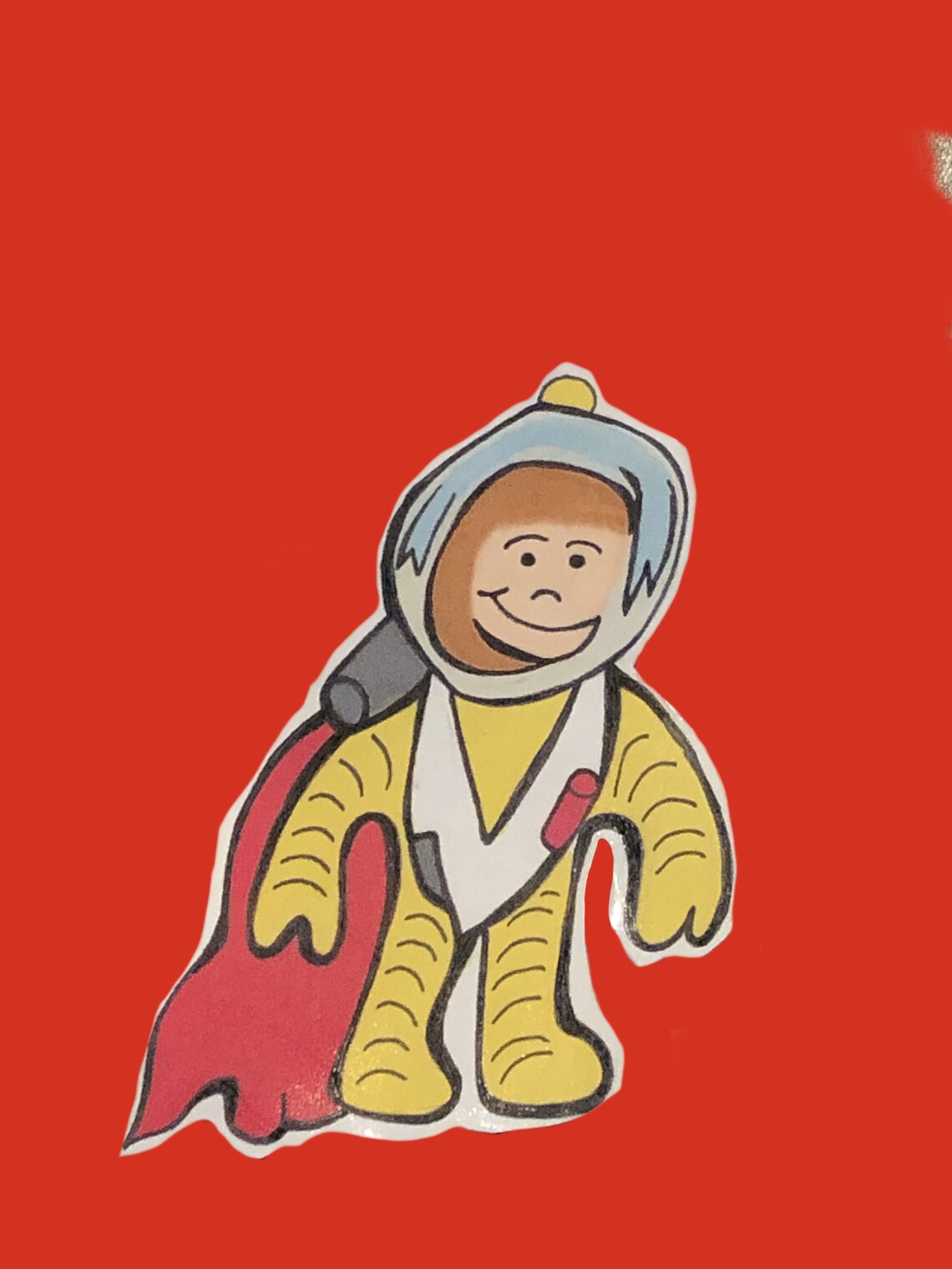 Astronaut Curious George Sticker - Etsy