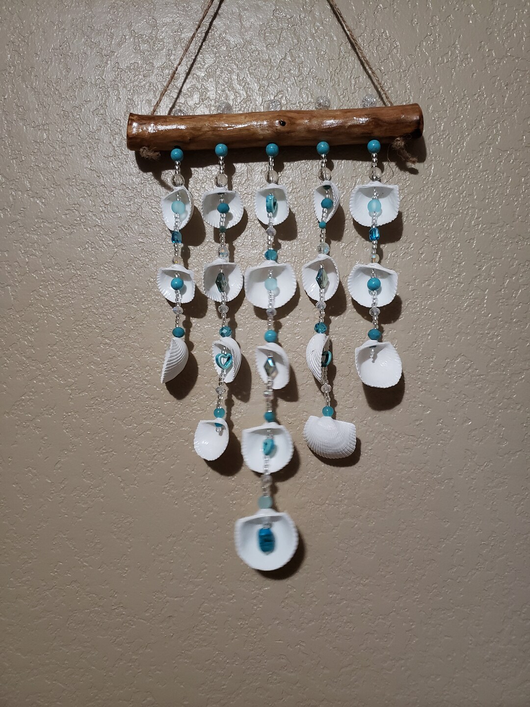 Seashell Wall Hanging/window Hanging/boho Hanging/home Decor/beach ...