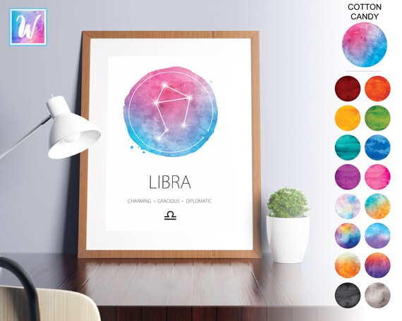 Custom Libra Star Constellation | Zodiac Sign Libra | Astrological ...