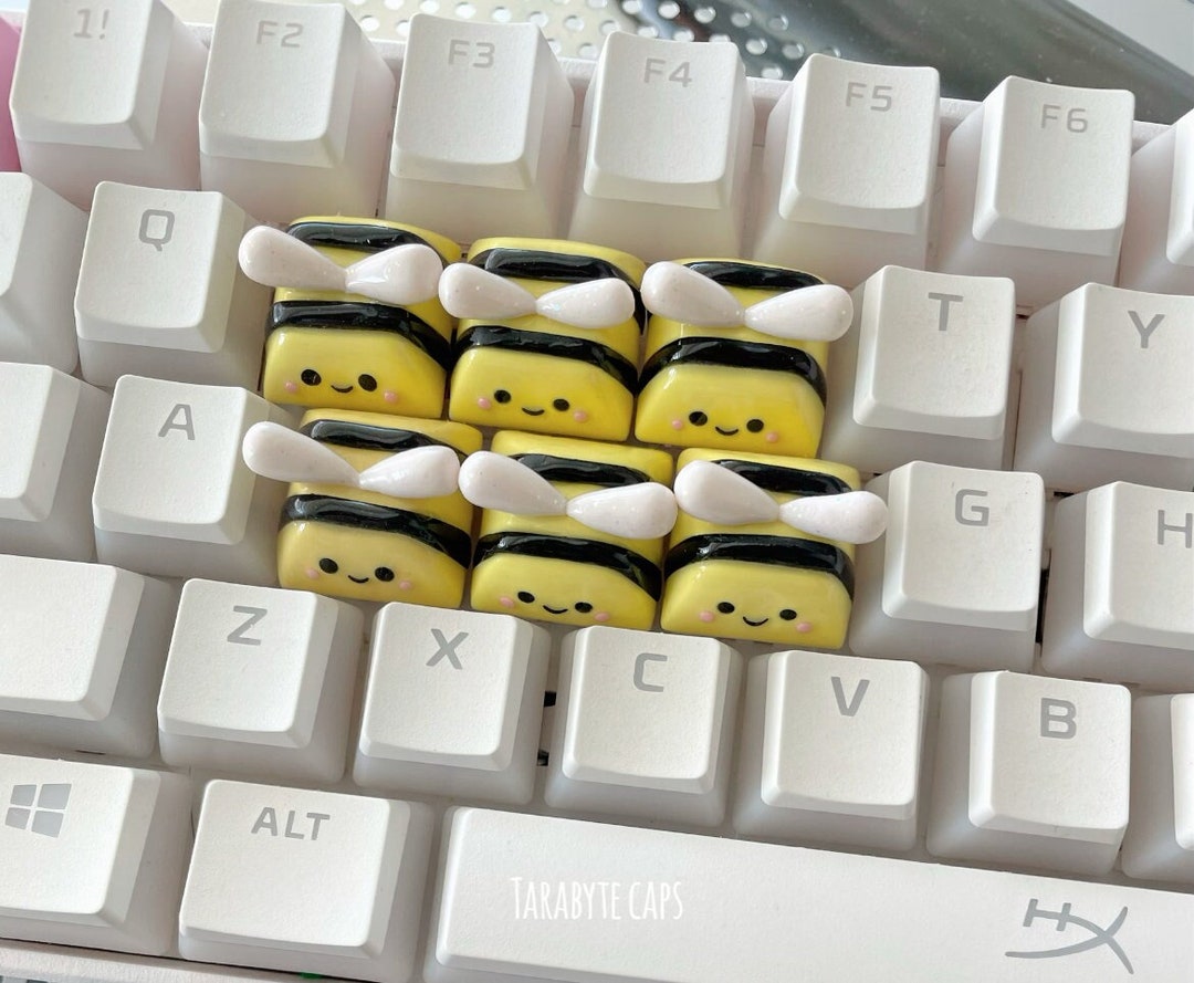 Bumblebee Keycap + Handmade Artisan Keycap + Kawaii Keycap - Etsy