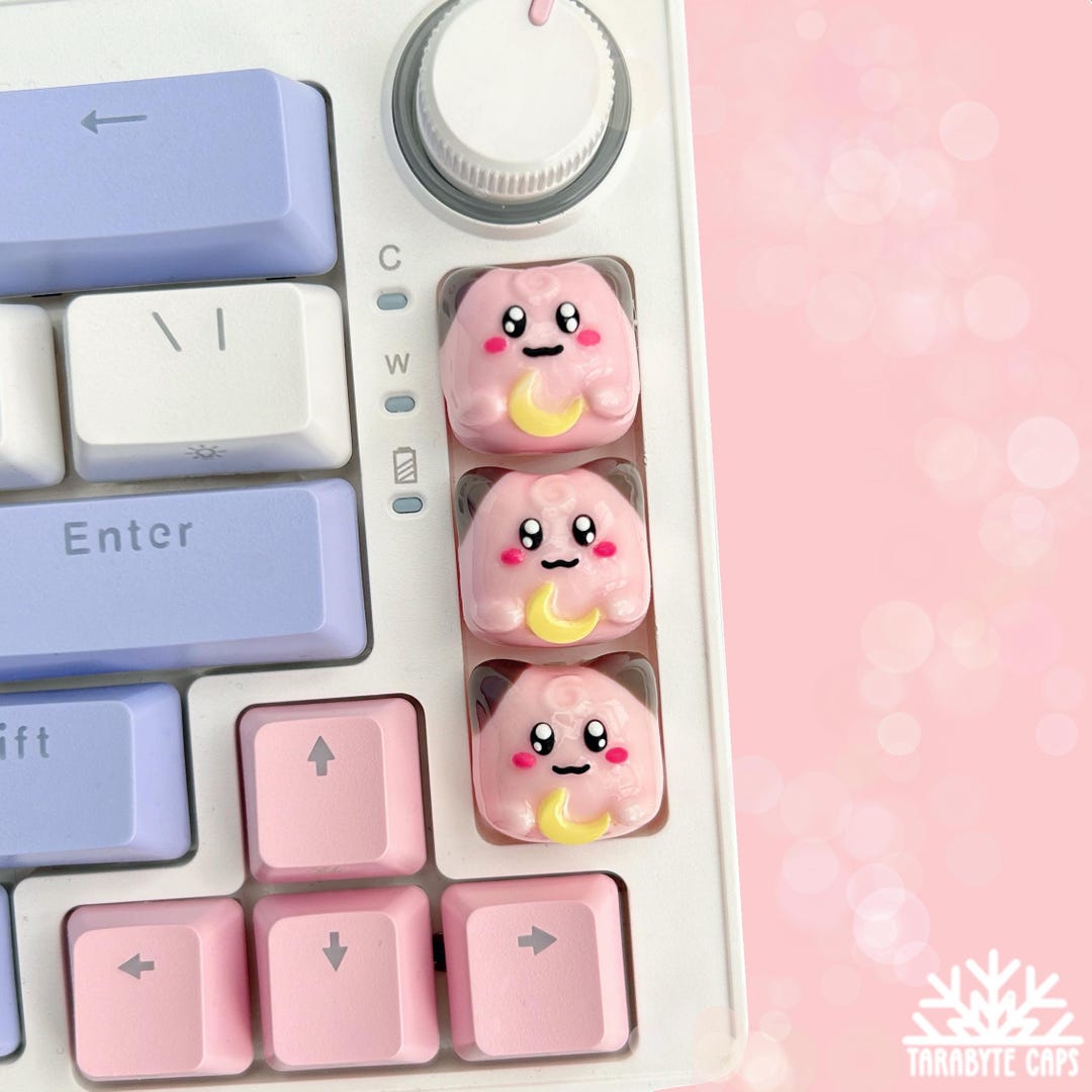 Mona Artisan Keycap + Pokemon Inspired Art + Handmade Kawaii Resin ...