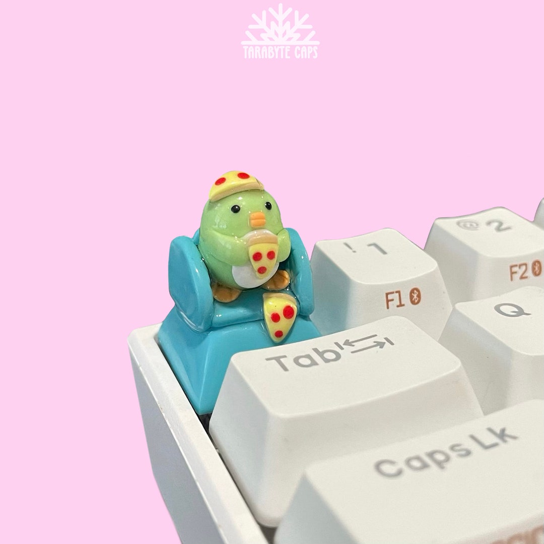 Pizza Penguin Keycap Sumikkogurashi Handmade Artisan - Etsy