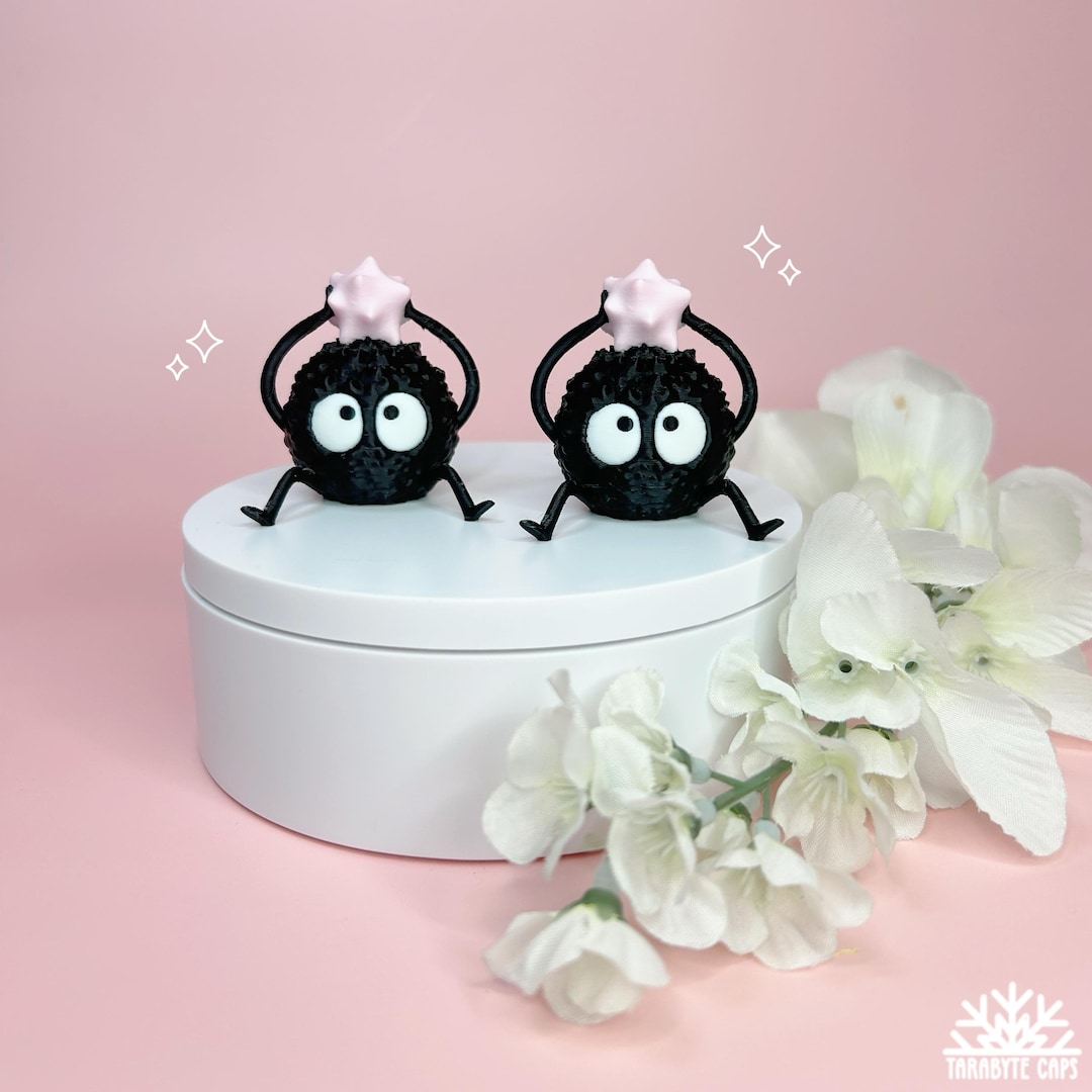 Soot Sprite Desk Buddy + Pink Candy + 3d Printed Model + Studio Ghibli ...