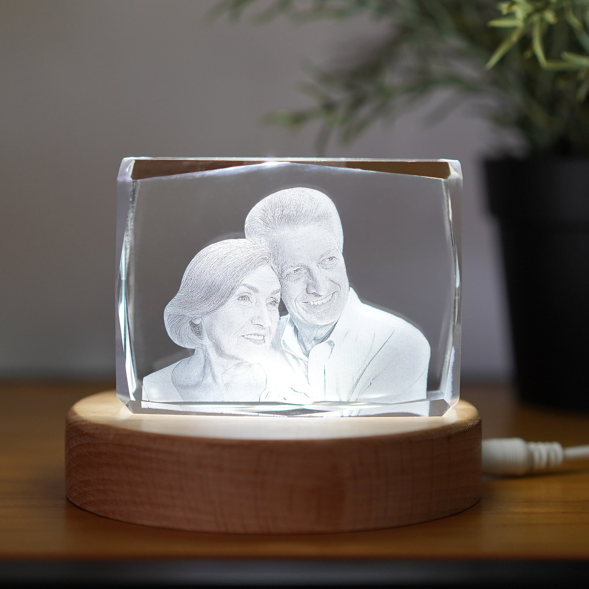 3D Crystal Photo Custom 3D Crystal Photo Cube Custom Photo - Etsy Canada