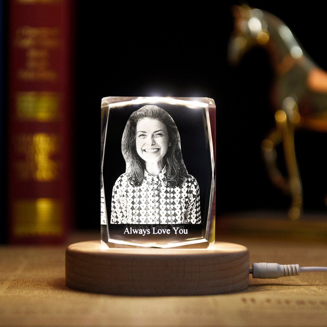 Custom 3D Crystal Photo, Personalized Picture Gifts, Customized ...