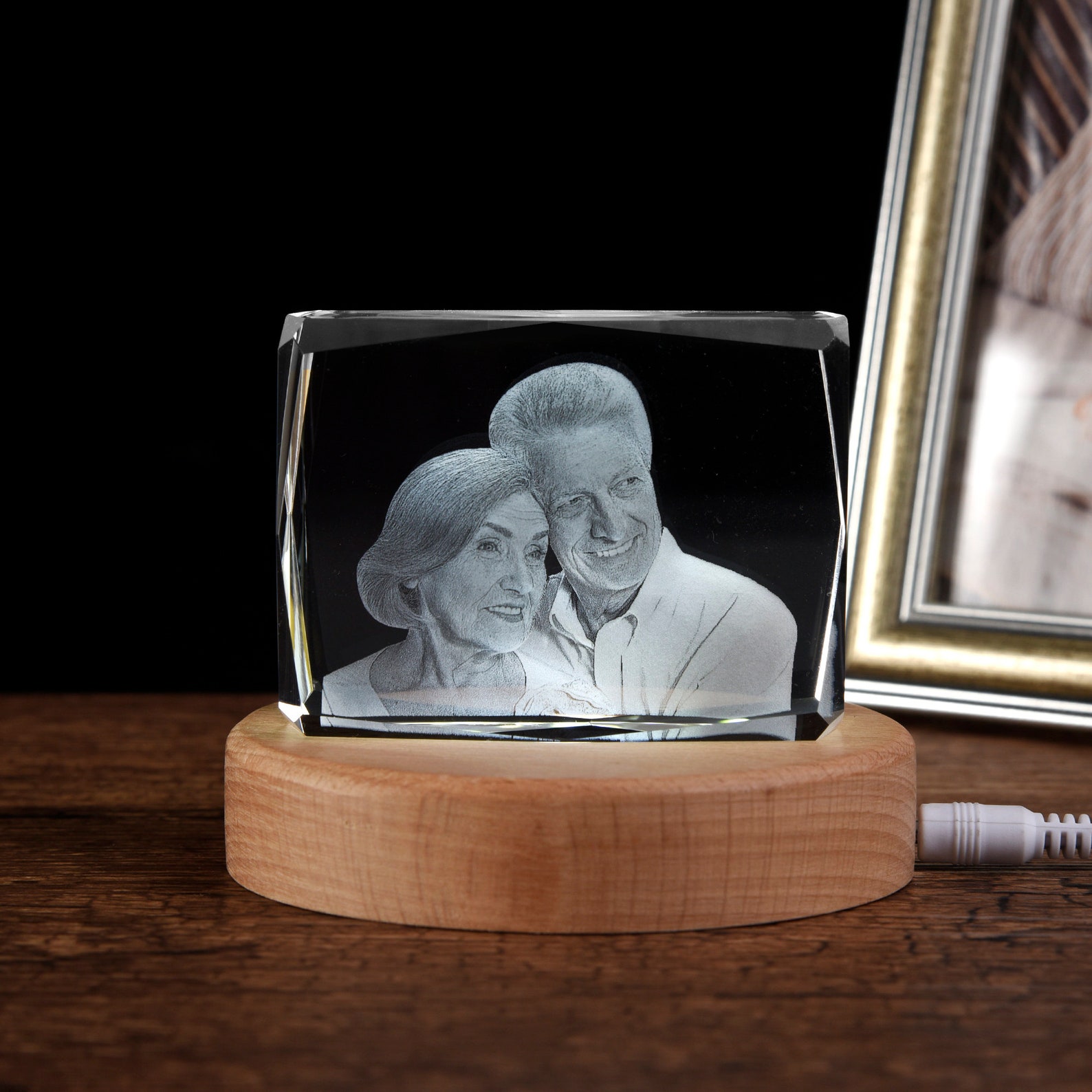 3D Crystal Photo Custom 3D Crystal Photo Cube Custom Photo - Etsy