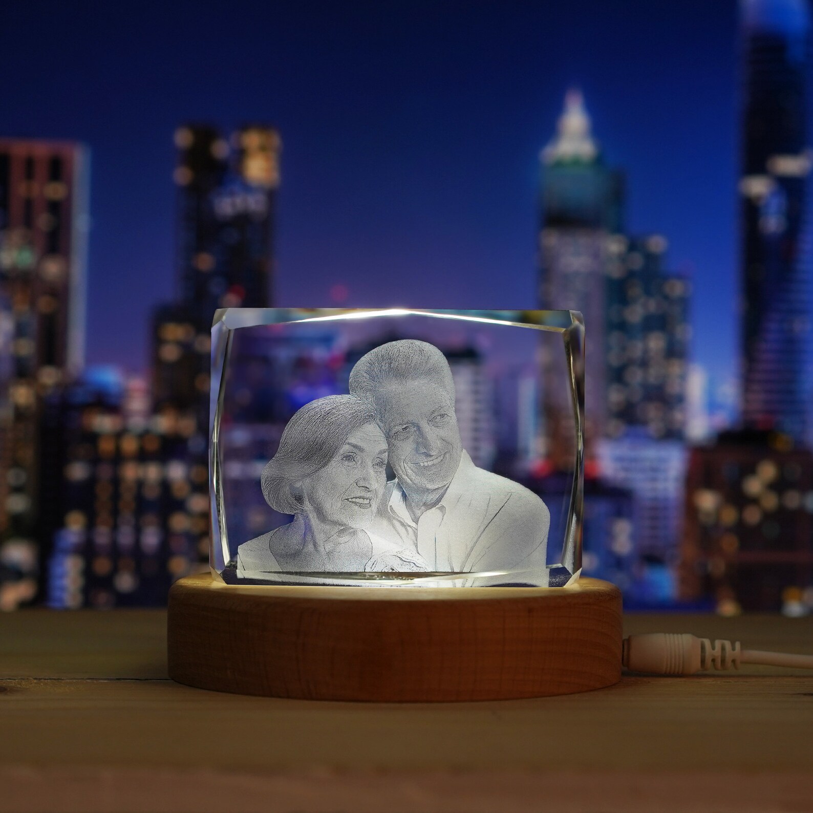 3D Crystal Photo Custom 3D Crystal Photo Cube Custom Photo | Etsy